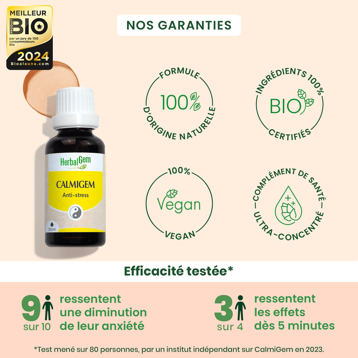 Calmigem - complexe anti-stress - 30 ml Bio | Herbalgem