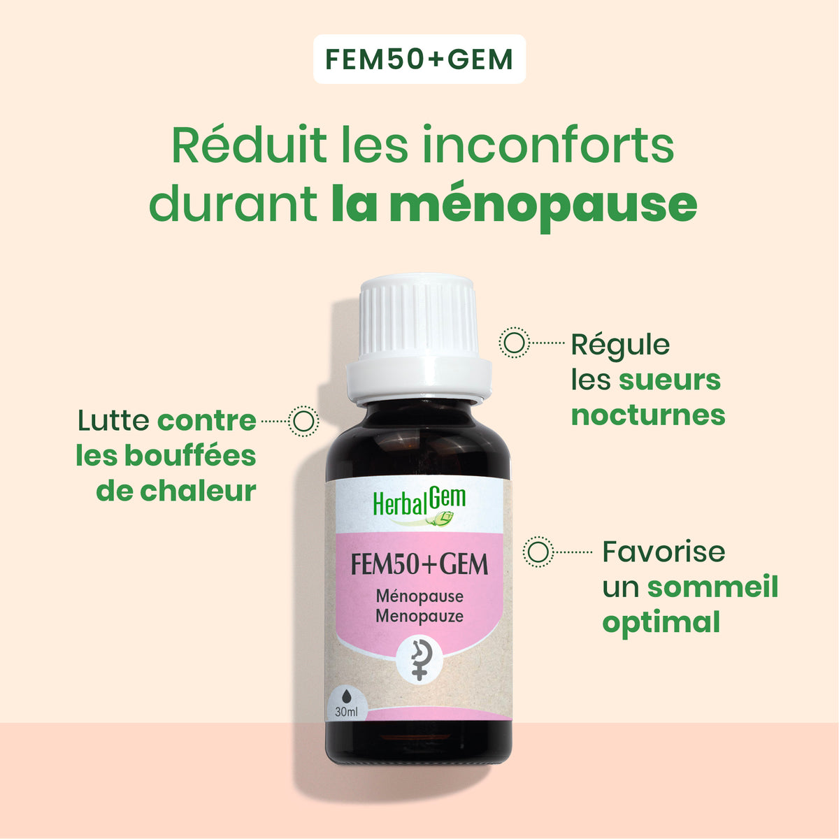 FEM50+ - 30 ml Bio | Herbalgem